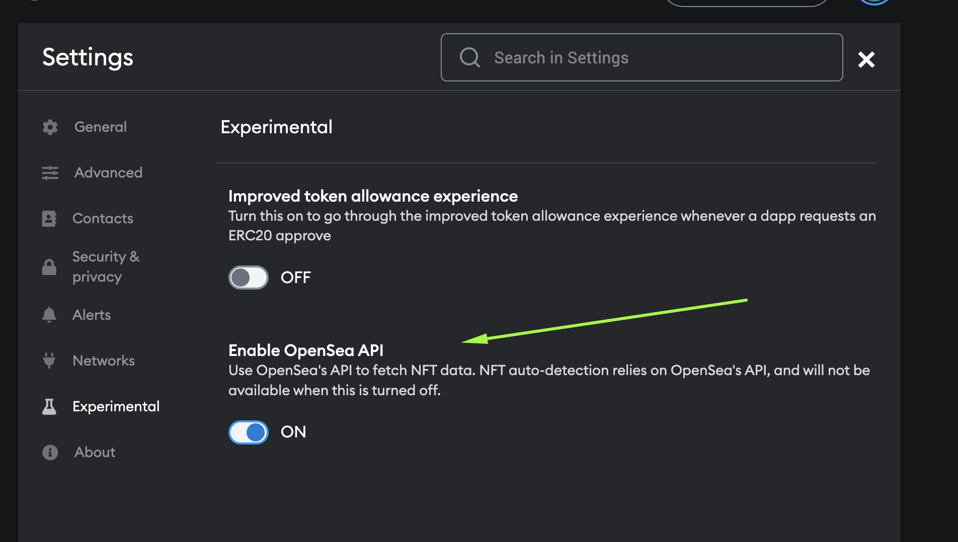 Update copy - NFT autodetection toggle · Issue #16494 · MetaMask/metamask-extension · GitHub