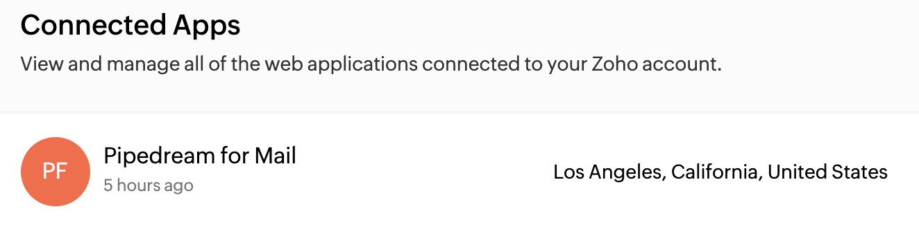 [BUG] Zoho.com auth failure · Issue #2167 · PipedreamHQ/pipedream · GitHub