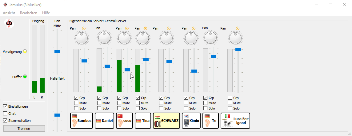 Grouping faders in the client · Issue #202 · jamulussoftware/jamulus · GitHub