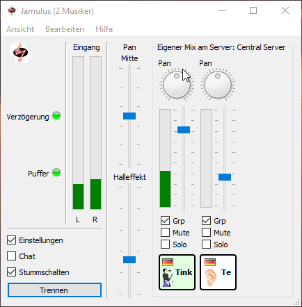 Grouping faders in the client · Issue #202 · jamulussoftware/jamulus · GitHub