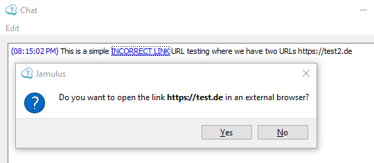 Security issues with the new "open external links" function in the chat window · Issue #620 ...