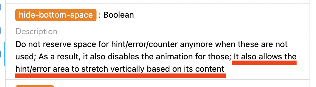 Multi Line Hint Text Extends Beyond Bottom Of Input Container · Issue 4142 · Quasarframework