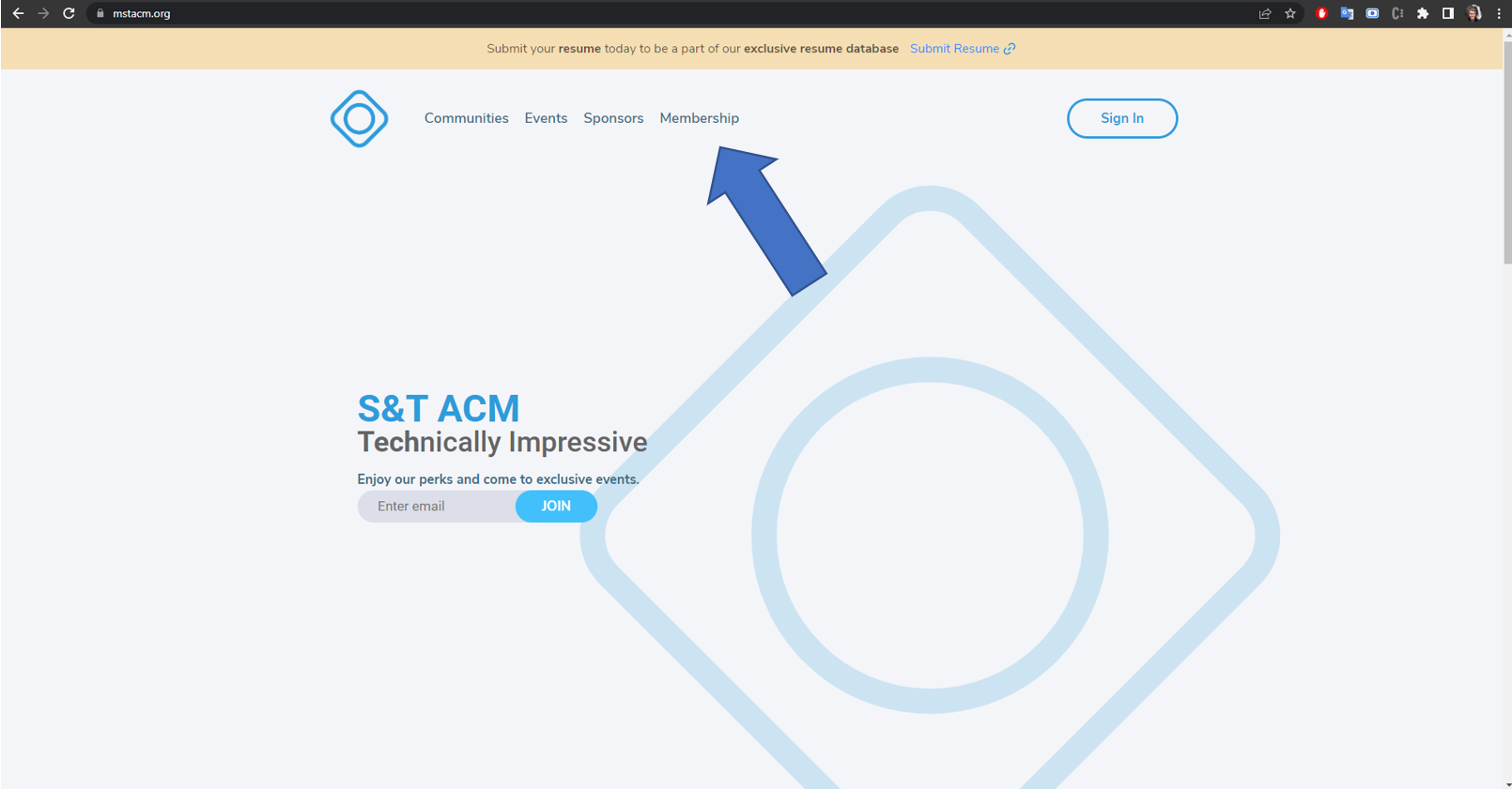 Remove Membership Link · Issue #399 · sigdotcom/mstacm.org · GitHub