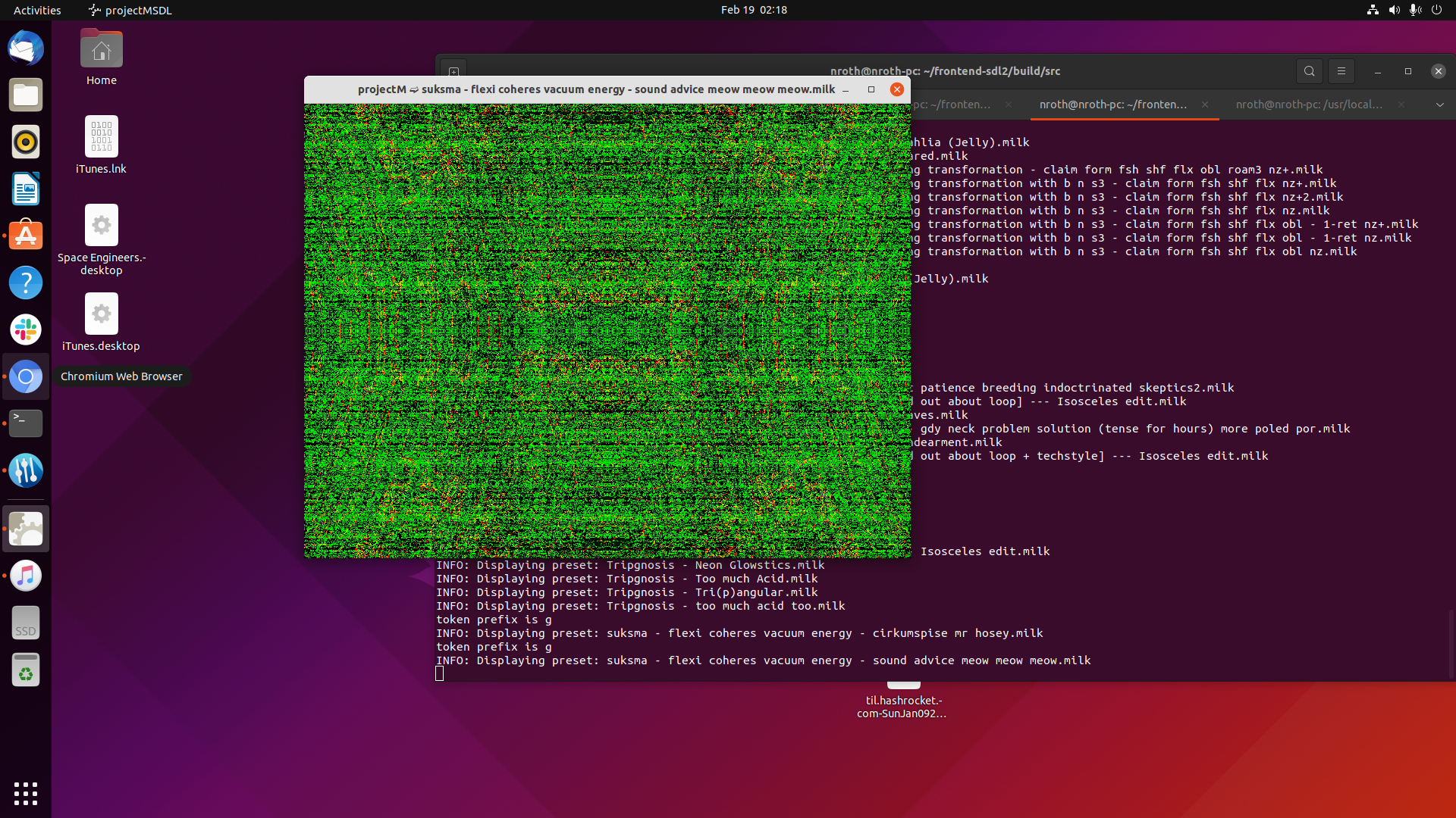 Occasional Graphical Corruption · Issue 18 · Projectm Visualizer Frontend Sdl2 · Github