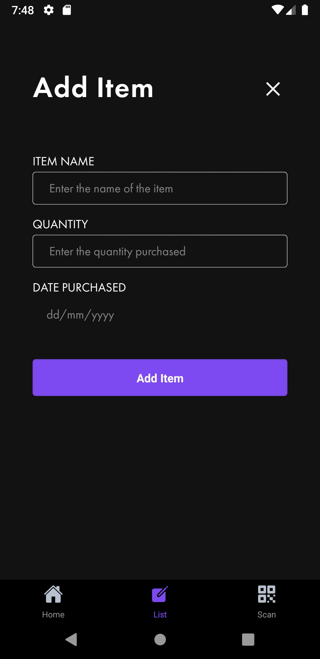 GitHub - Kiarawr/FoodInventory