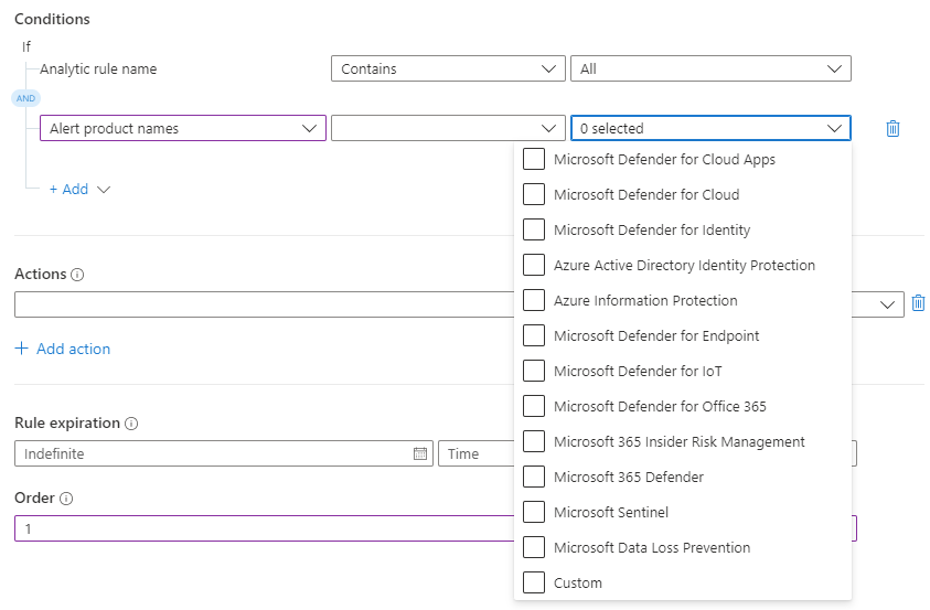 Support For Alert Product Names Condition In Azurerm Sentinel Automation Rule · Issue 19919