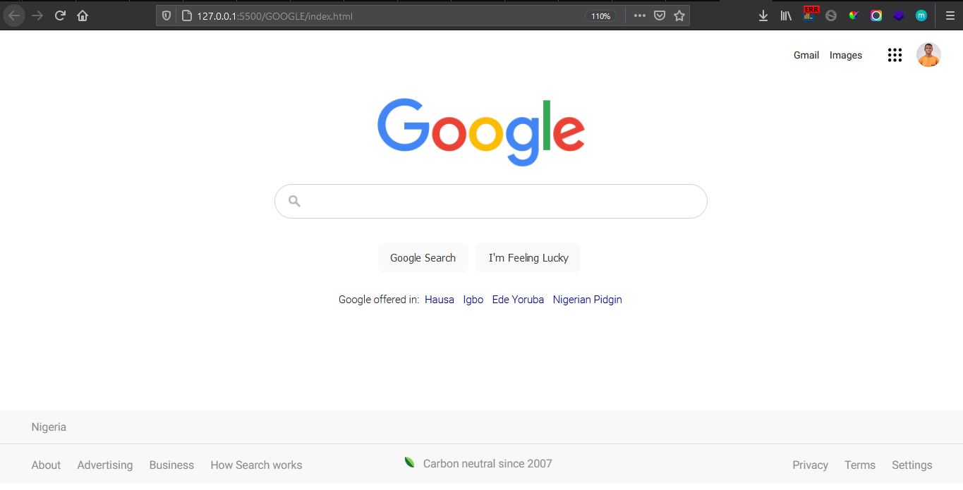 GitHub - frankiefab100/Google-Home-page-clone: A clone of the GOOGLE ...