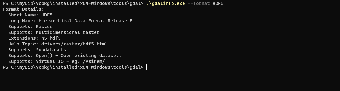 [gdal] does not support access to hdf5 files · Issue #17725 · microsoft/vcpkg · GitHub