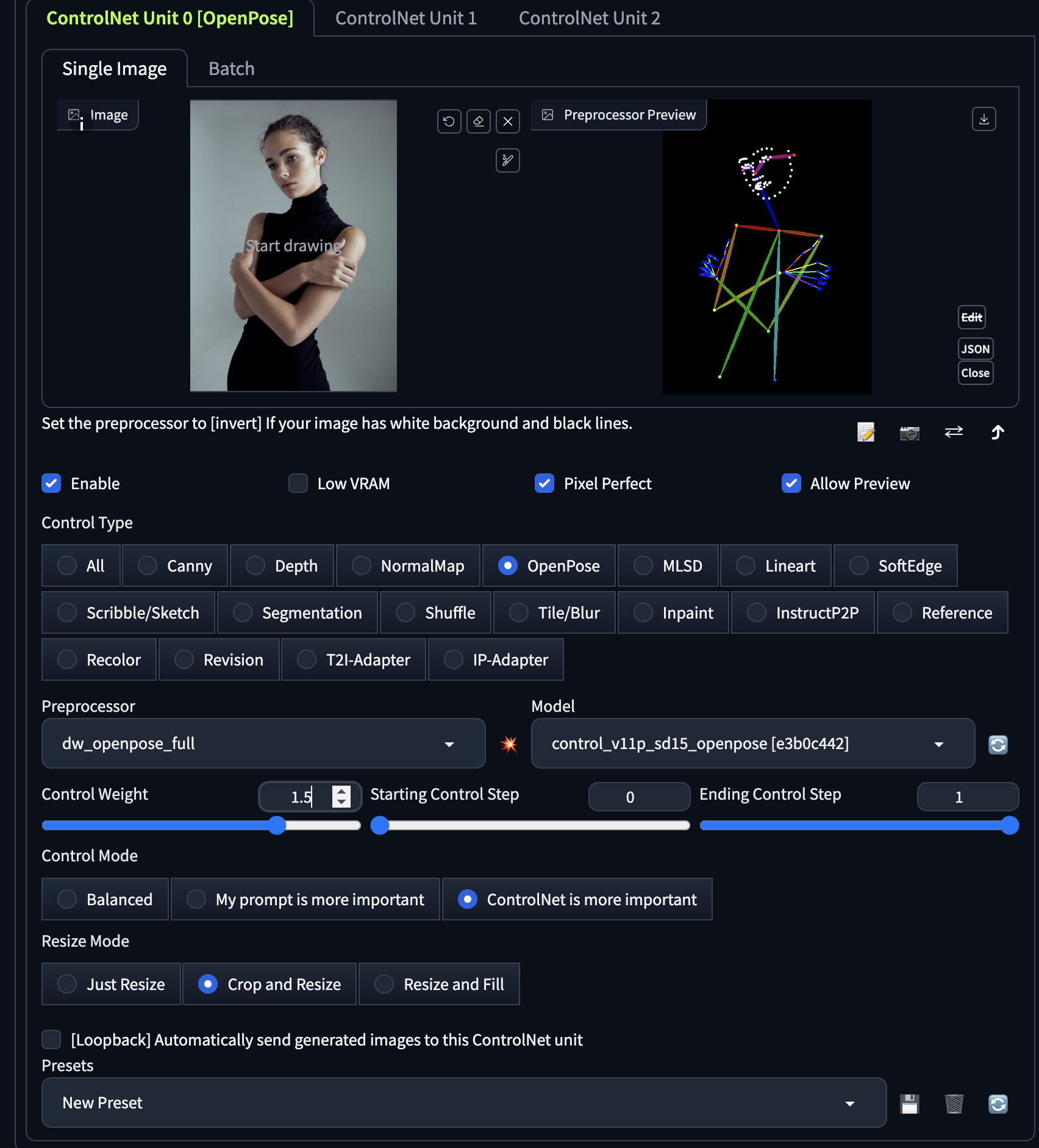 [1.1.236] Support DW Openpose preprocessor · Mikubill sd-webui-controlnet · Discussion #1863 ...
