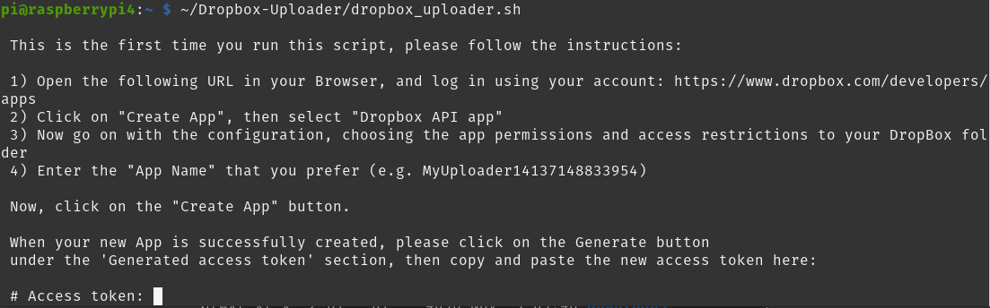 dropbox reinsert access token · Issue #61 · gcgarner/IOTstack · GitHub