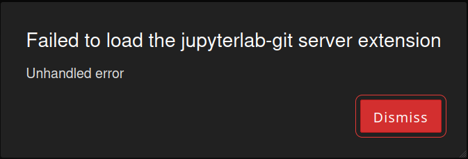 Failed To Load The Jupyterlab Git Server Extension · Issue 1202 · Jupyterlabjupyterlab Git
