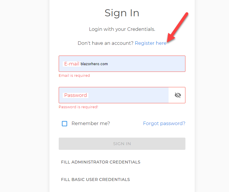 Need to click on register x2 · Issue #200 · fullstackhero/blazor-starter-kit · GitHub