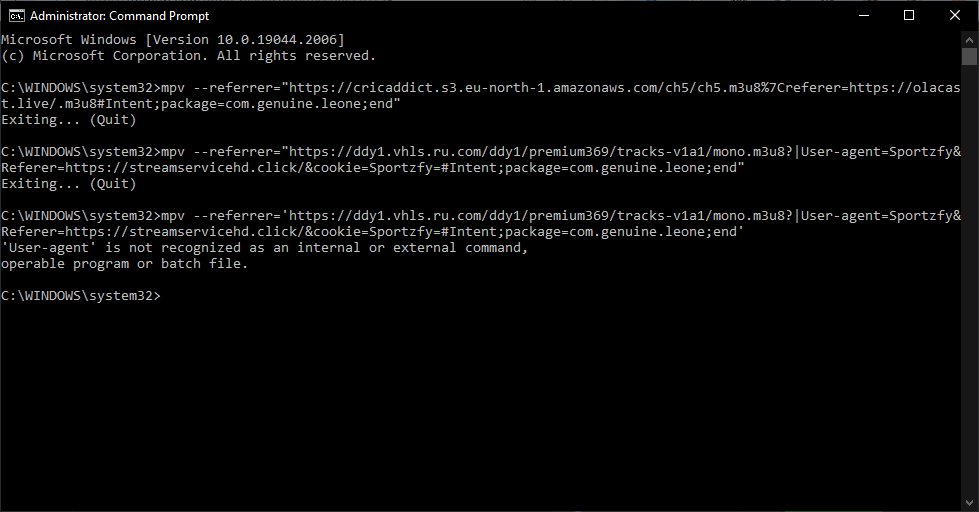 Mpv Doesnt Support Network Streams · Issue 10725 · Mpv Playermpv · Github