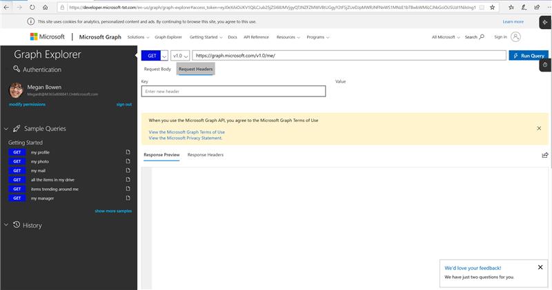 Add NPS (OCV) to the Graph Explorer · Issue #101 · microsoftgraph/microsoft-graph-explorer-v4 ...