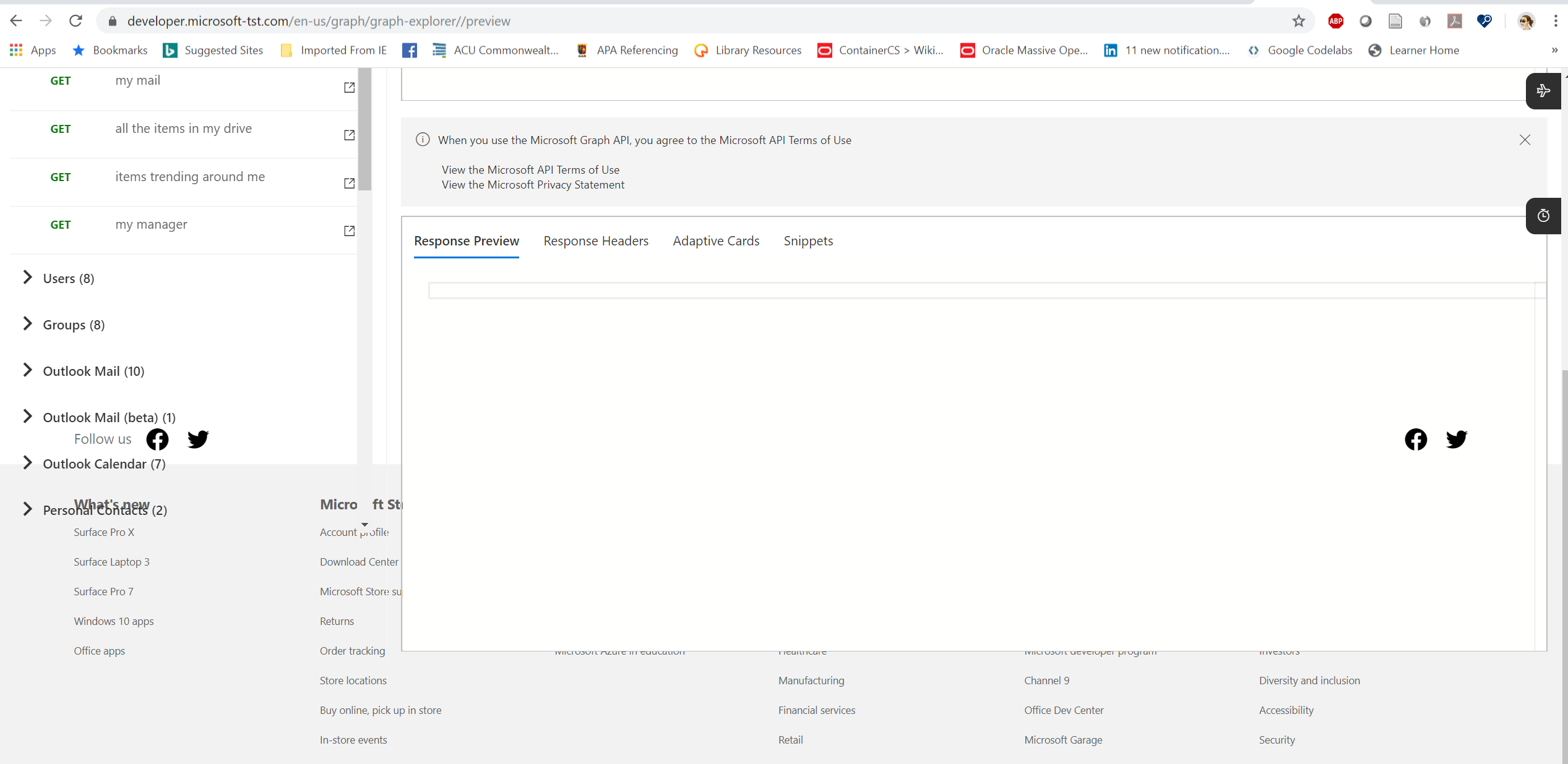 UI Issues in -tst env for V2 · Issue #216 · microsoftgraph/microsoft ...