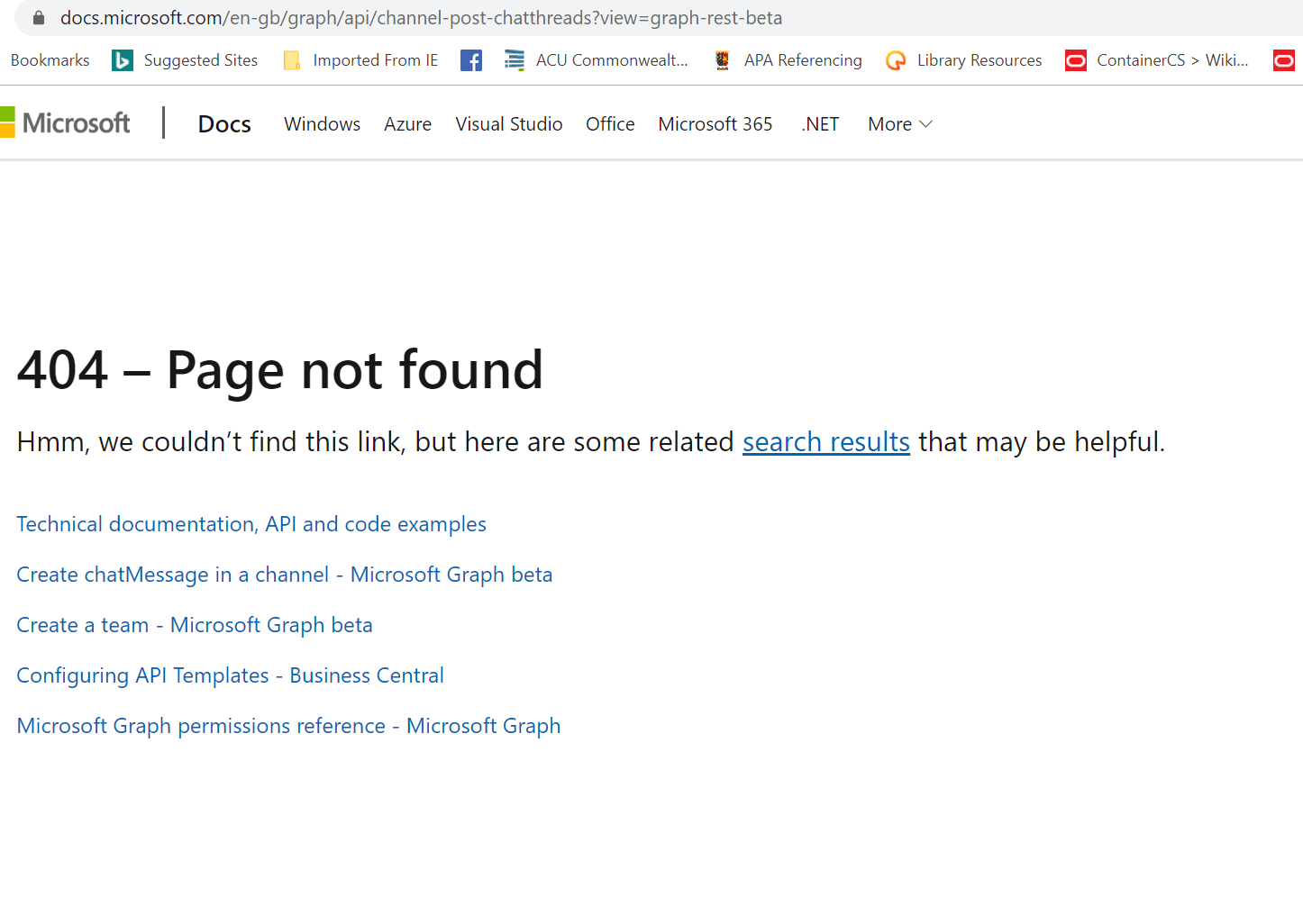Wrong Documentation Links For Some Methods · Issue 321 · Microsoftgraphmicrosoft Graph