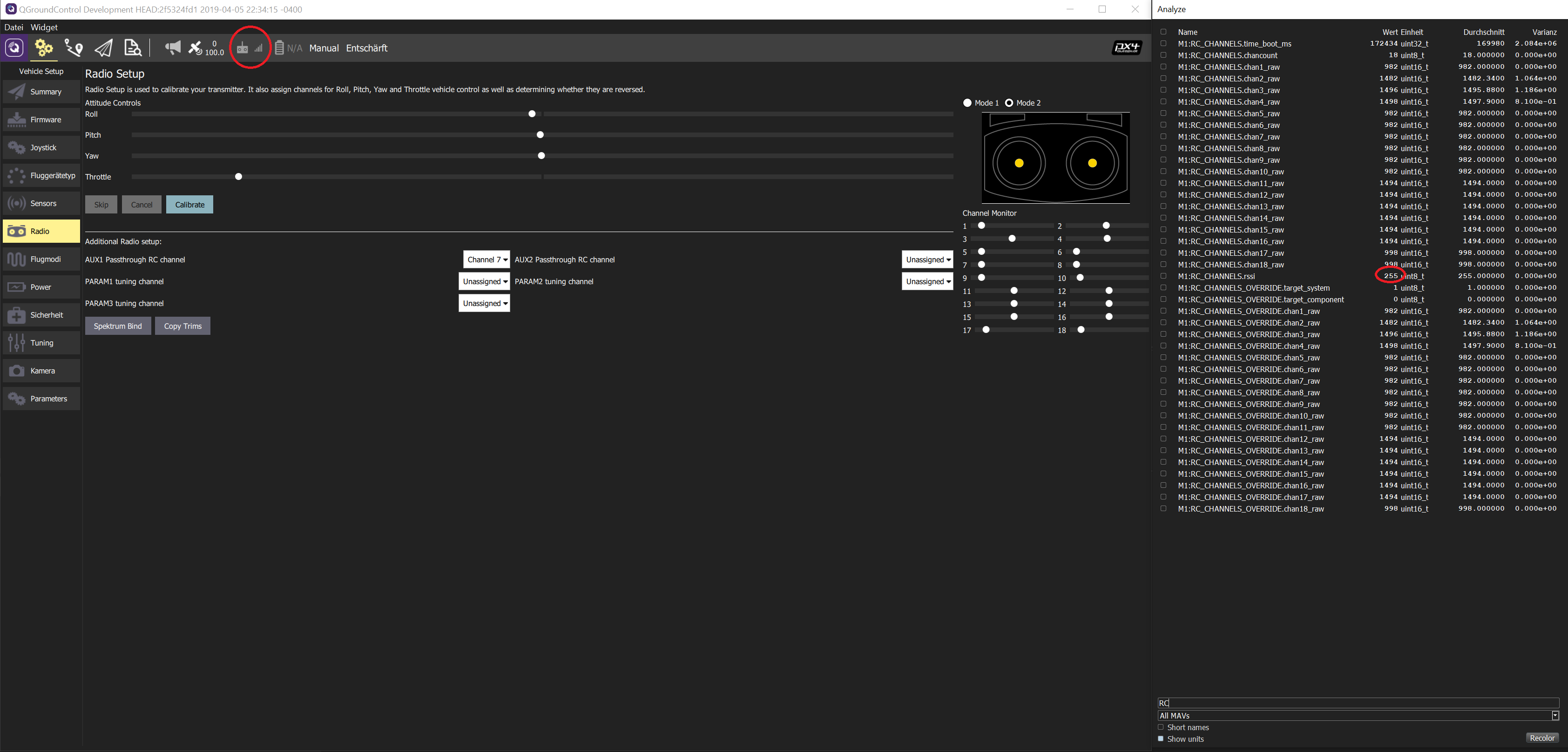 UI missing not showing RC indication when RSSI not available · Issue ...