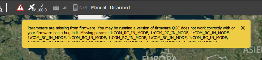 Missing Parameters mentioned multiple times · Issue #7858 · mavlink/qgroundcontrol · GitHub
