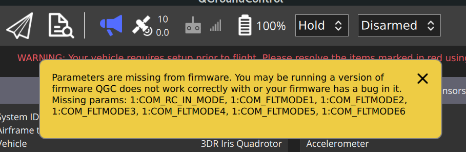 Missing Parameters mentioned multiple times · Issue #7858 · mavlink/qgroundcontrol · GitHub
