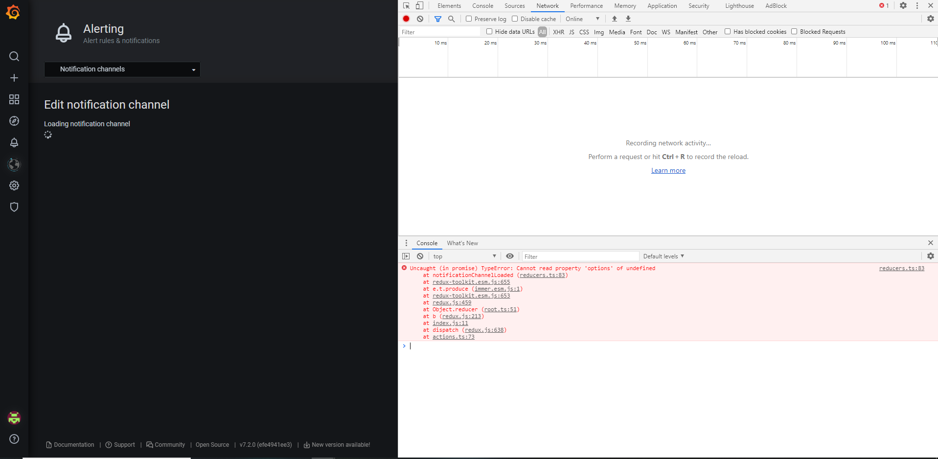 Couldn’t access to my notifications channels · Issue #28431 · grafana/grafana · GitHub