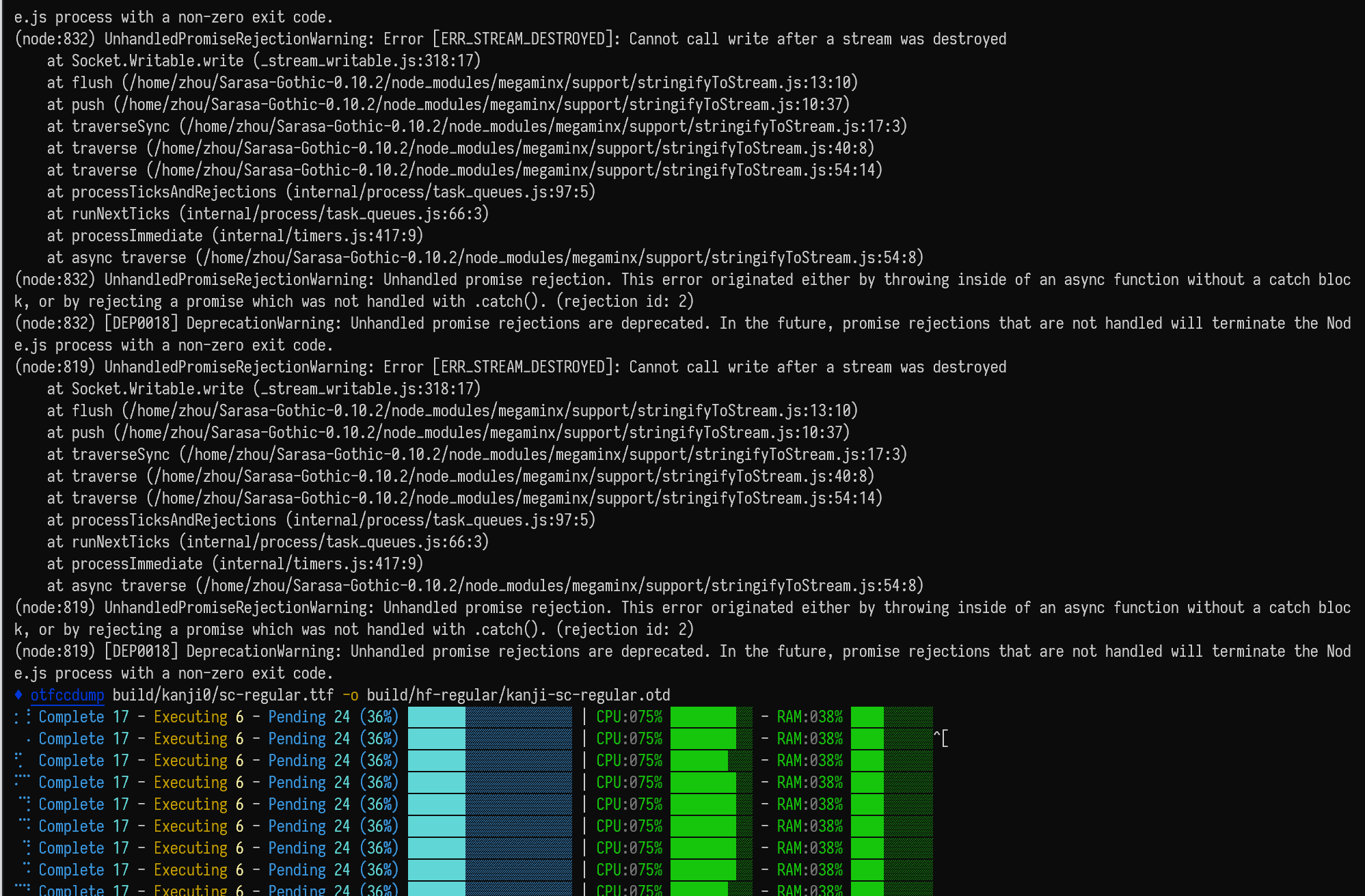 编译环境 · Issue #127 · be5invis/Sarasa-Gothic · GitHub