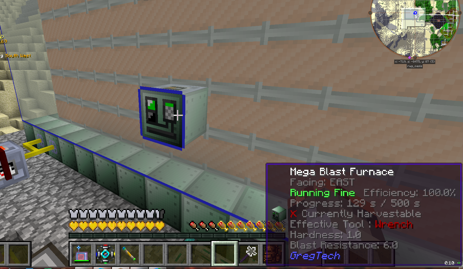 Mega blast furnace cannot be operated with a machine controller cover ...