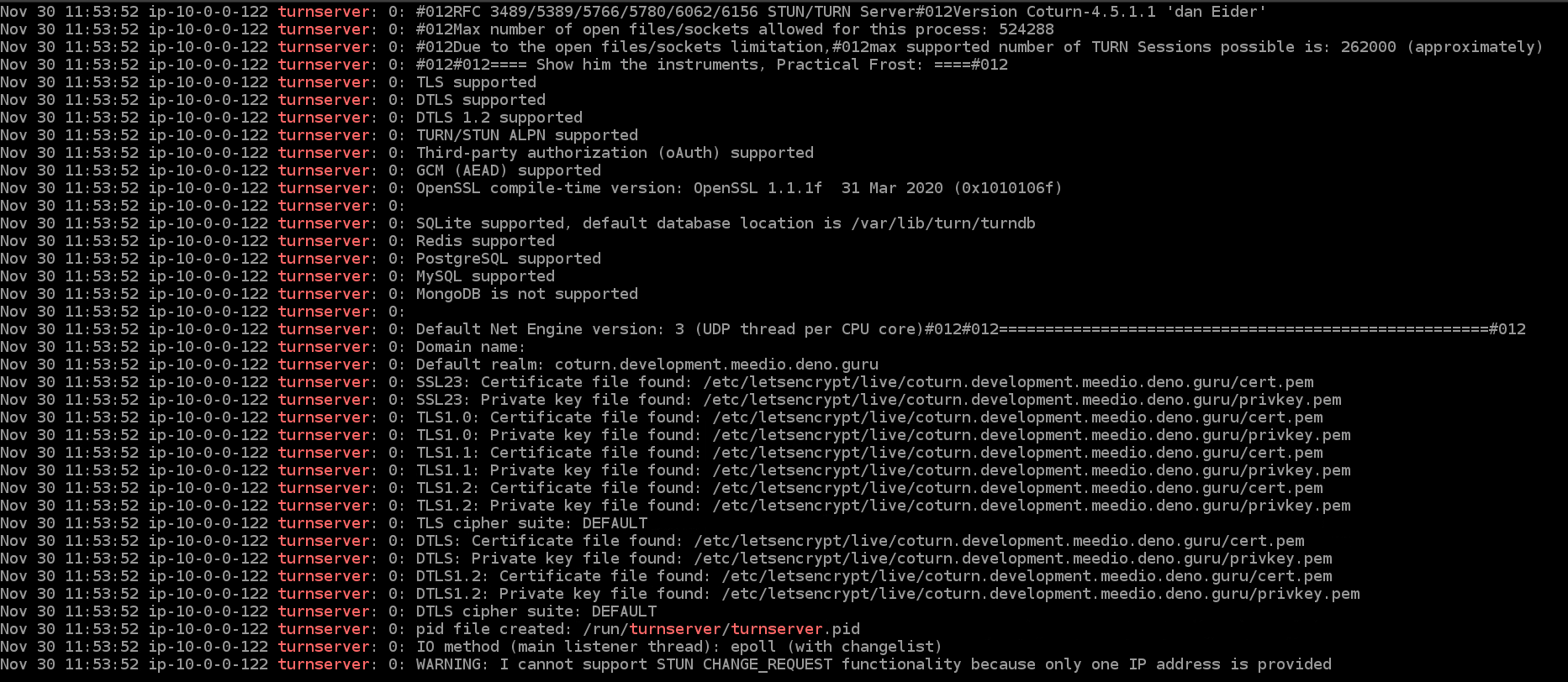 Problems when deploying in EC2 container · Issue #858 · coturn/coturn · GitHub