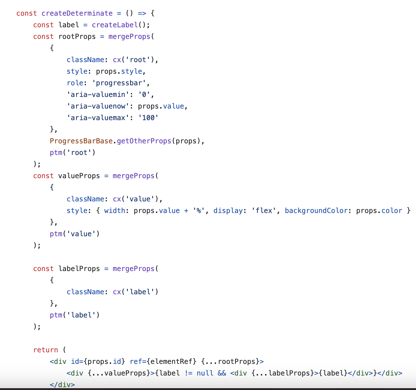 Progress bar determinate type doesnt apply classNames passed through props · Issue #5003 ...