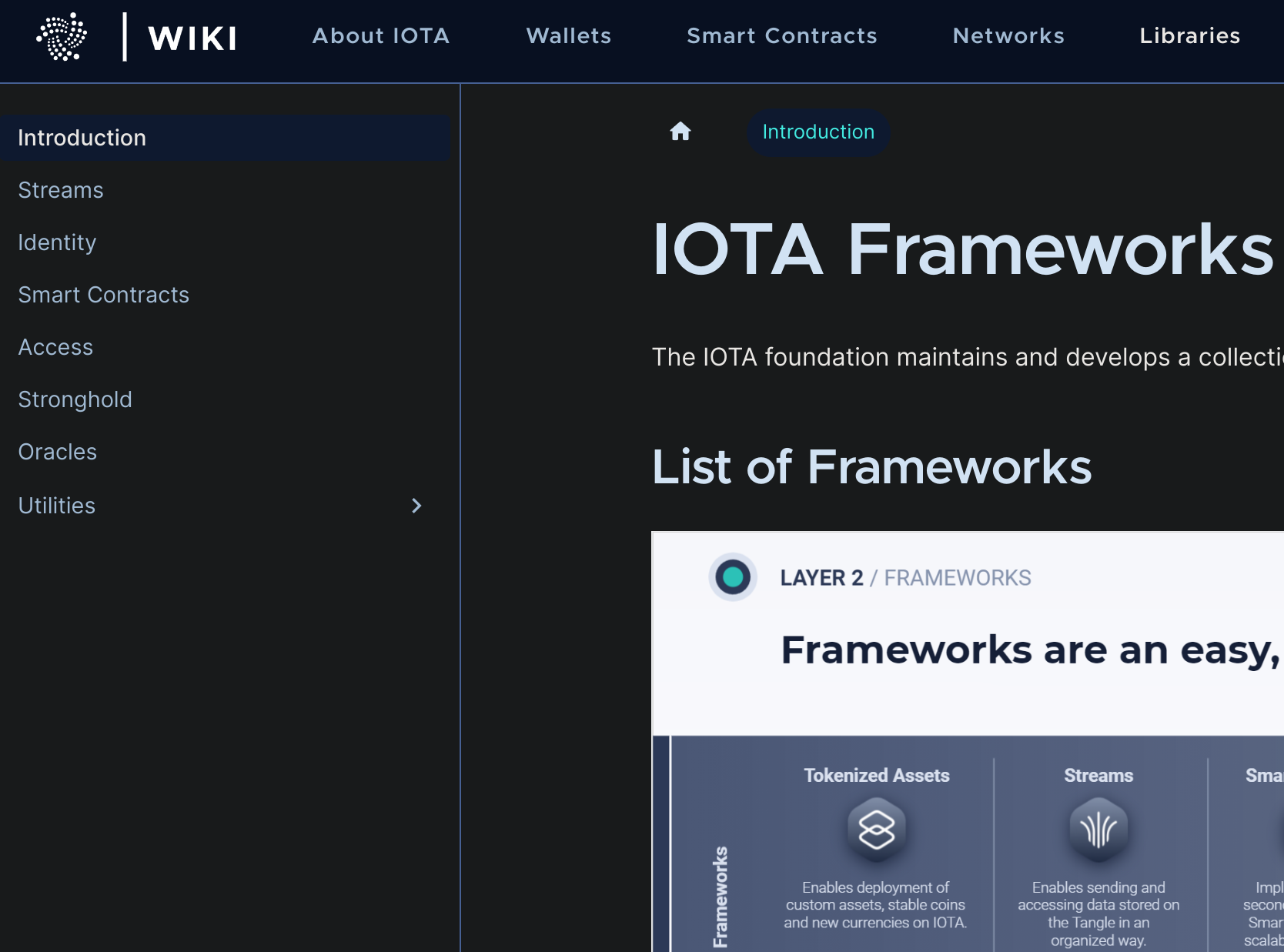 Libraries sections shows frameworks · Issue #621 · iotaledger/iota-wiki · GitHub