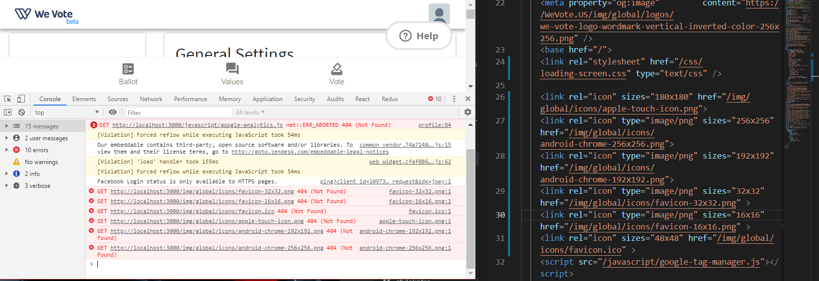 Webpack clue: Fix for index.html `rel="icon"` · Issue #2475 · wevote ...