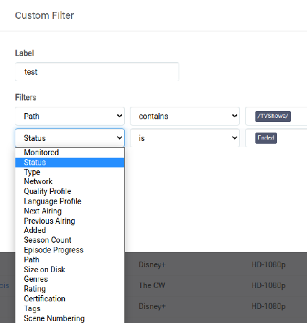 Filter options missing on mass editor · Issue #4188 · Sonarr/Sonarr · GitHub