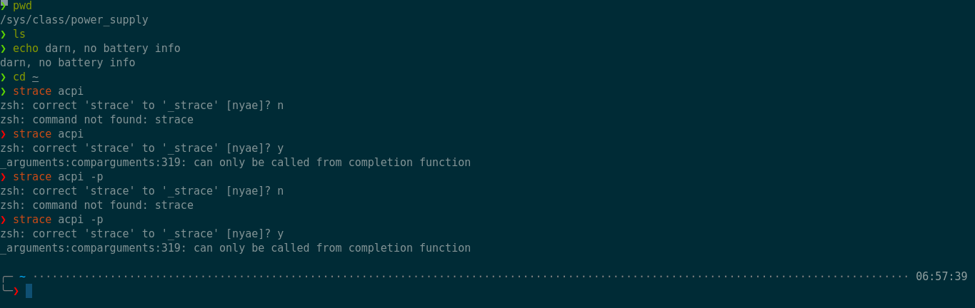 Battery segment doesn't display on ChromeOS · Issue #461 · romkatv/powerlevel10k · GitHub