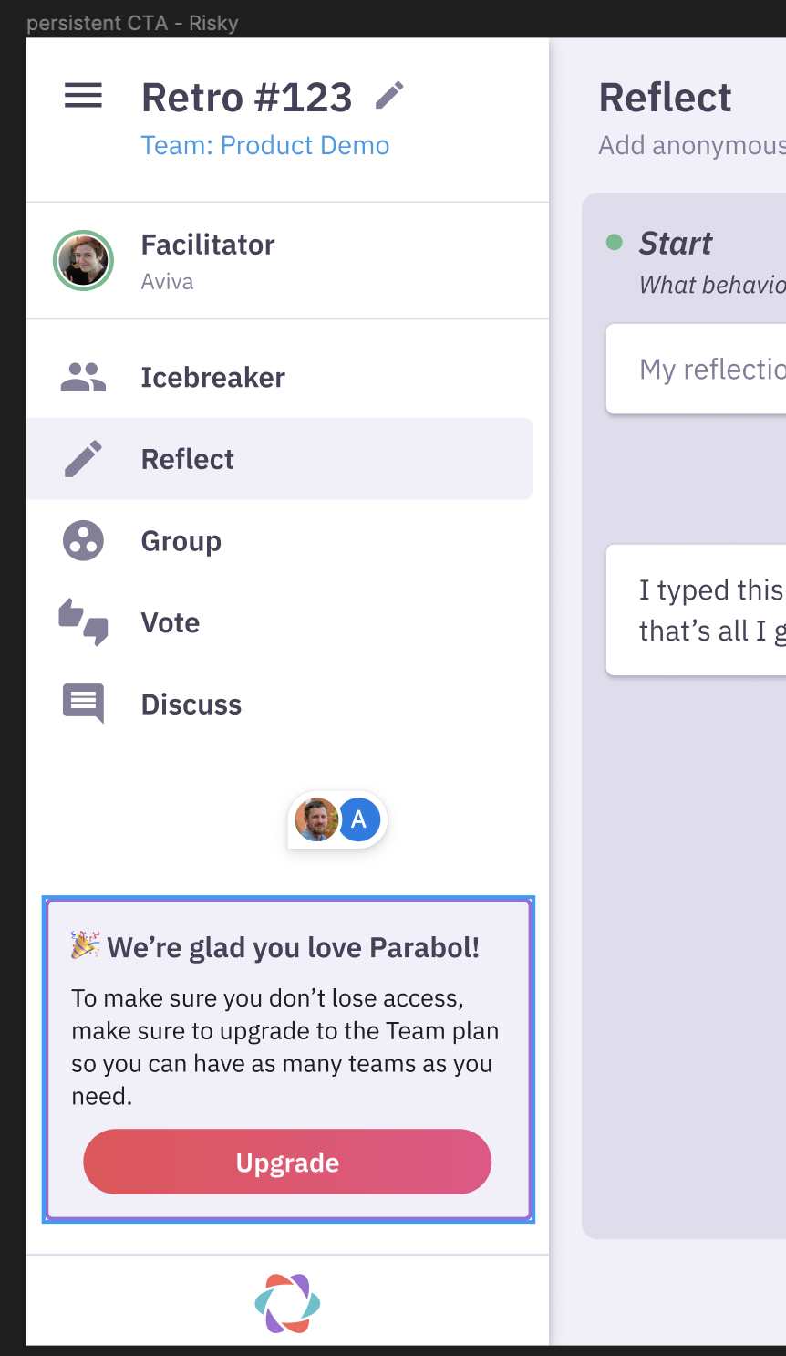 Teams limit: Show persistent CTA if the tier limit is exceeded · Issue #7384 · ParabolInc ...