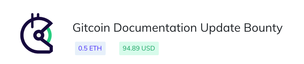 Gitcoin documentation Update Bounty · Issue #4943 · gitcoinco/web · GitHub