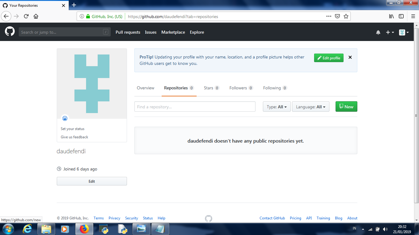 GitHub - daudefendi/Latihan-1