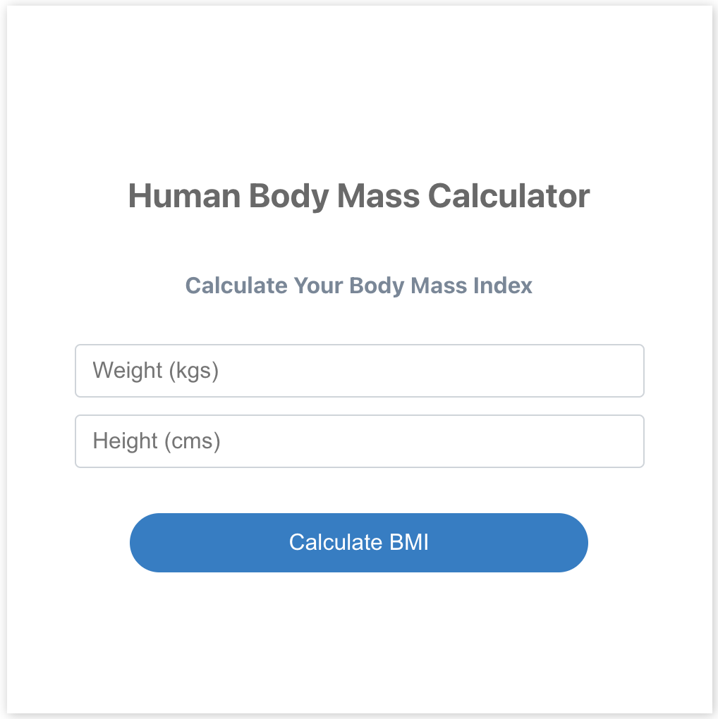 GitHub - pratikkishornaik/bmi-calculator: Body mass index calculator