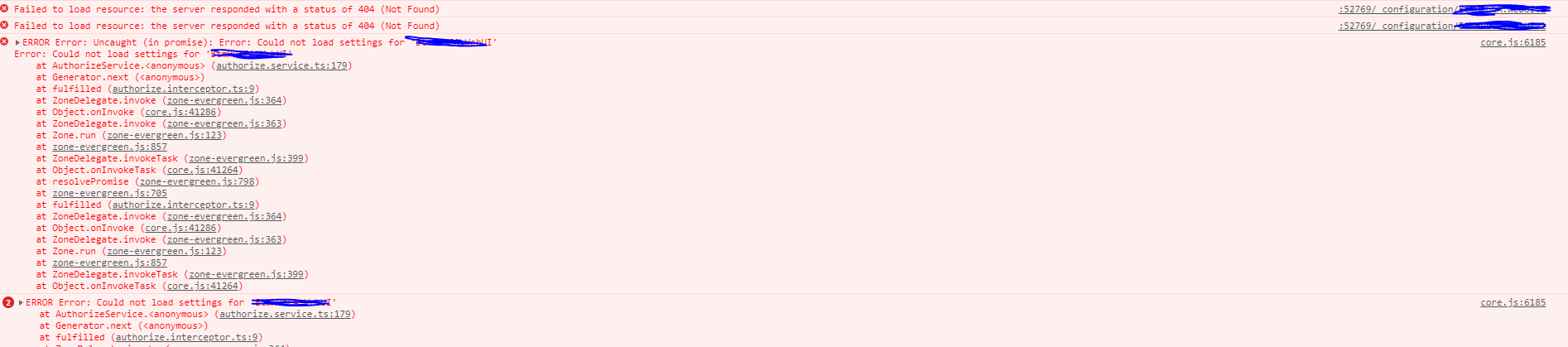 Could not load settings for.. · Issue #321 · jasontaylordev ...