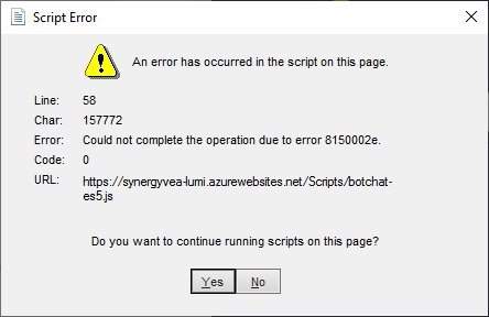 Could not complete the operation due to error 8150002e · Issue #2036 ...