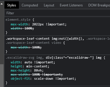 BUG: Cannot change Max-Width of image displayed in LivePreview · Issue #886 · zsviczian/obsidian ...