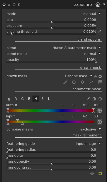"Inclusive" doesn't work when combining masks · Issue #8172 · darktable ...