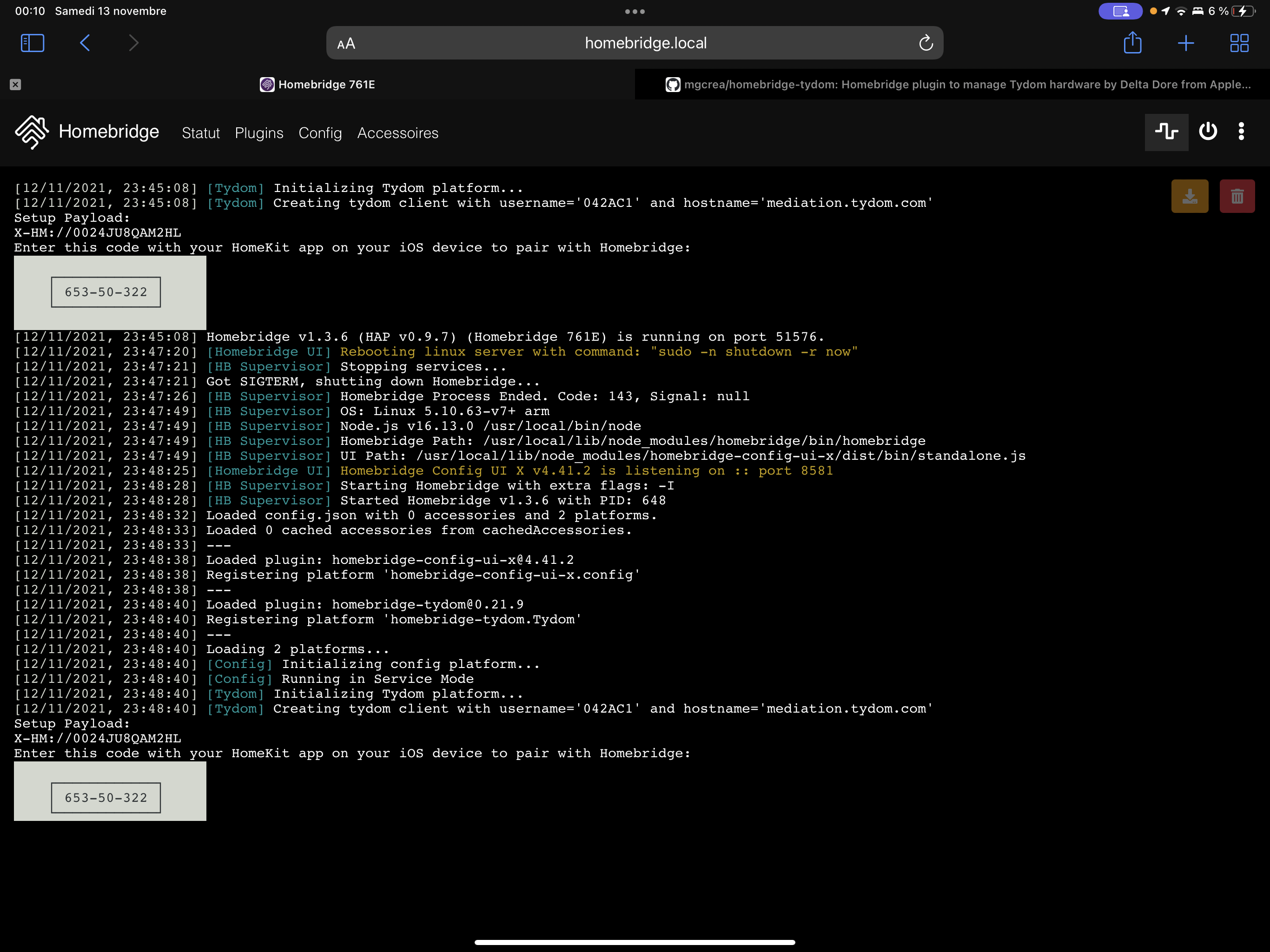 SUPPORT: Add devices to HomeBridge · Issue #70 · mgcrea/homebridge-tydom · GitHub