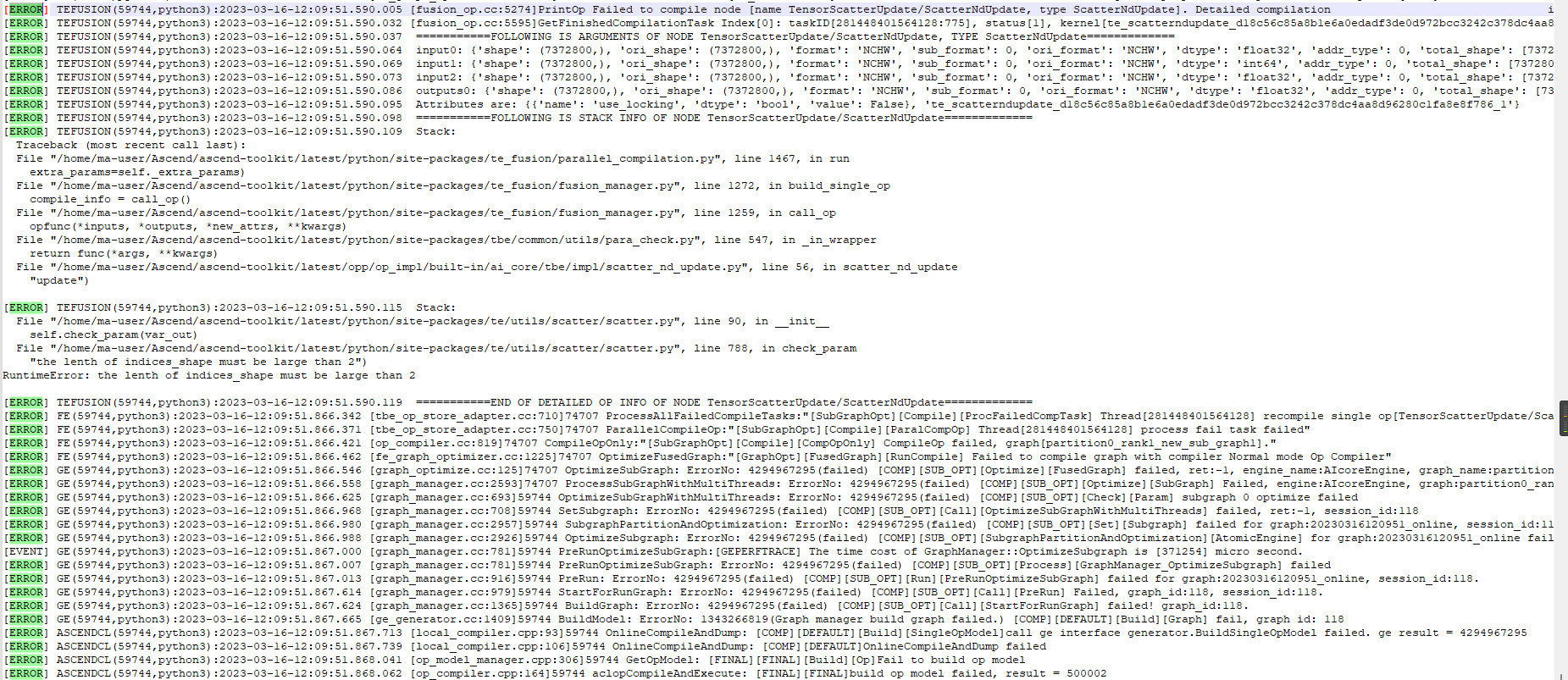 [NPU] 华为昇腾服务器Paddle训练问题，OSError: (External) ACL error, the error code is : 500002 · Issue #573 ...