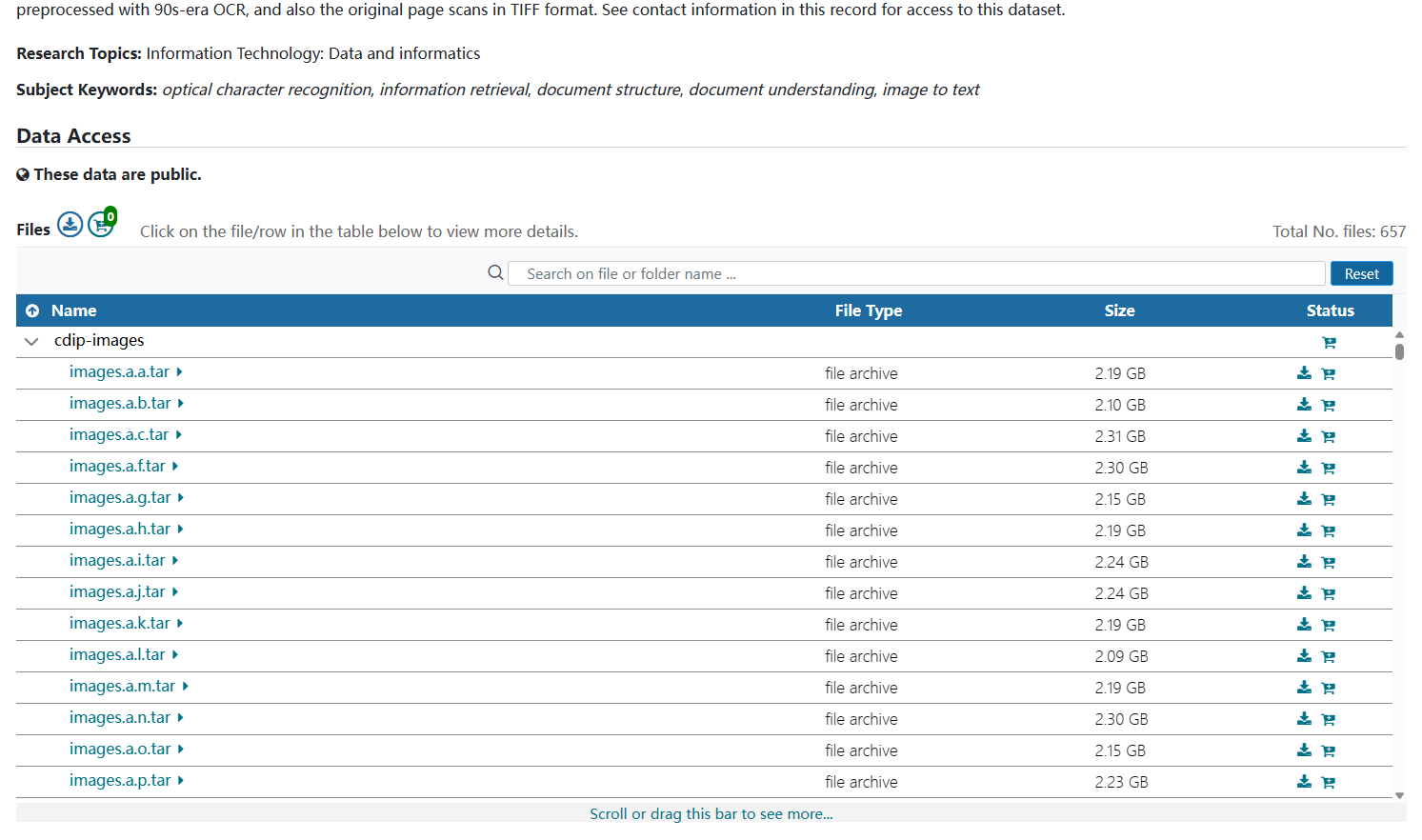 IIT CDIP 1.0 (Illinois Institute of Technology Complex Document ...