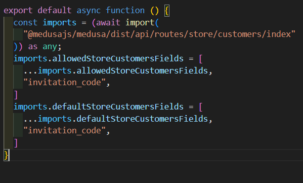 Property Invitationcode Was Not Found In Customer · Issue 4549 · Medusajsmedusa · Github 