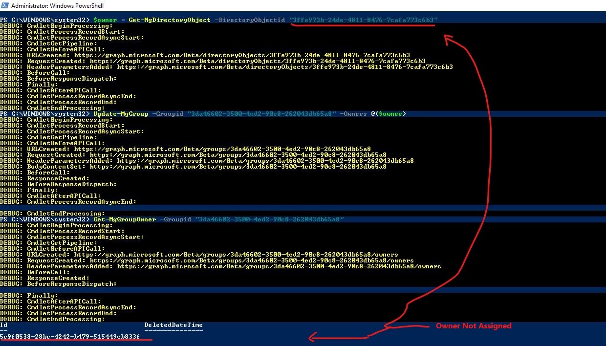 Update Mggroup Doesnt Affect Ownermembers Of A Group · Issue 103 · Microsoftgraphmsgraph 