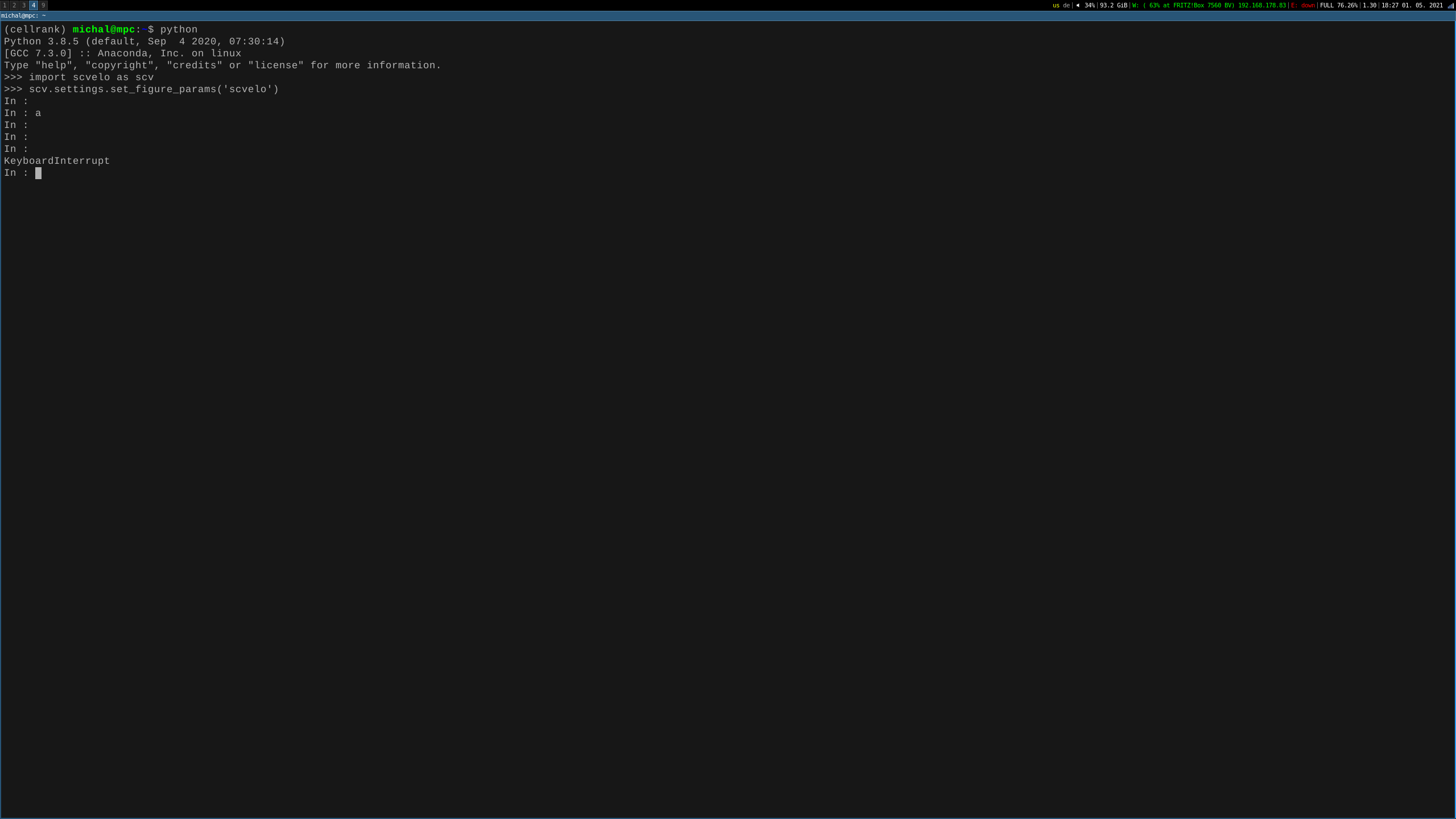 Setting figure params launches IPython kernel · Issue #437 · theislab/scvelo · GitHub
