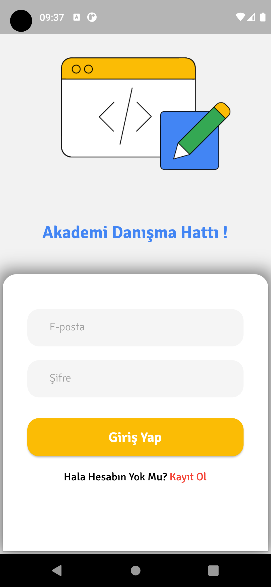 GitHub - ozrbrko/Akademi-Danisma-Hatti-App