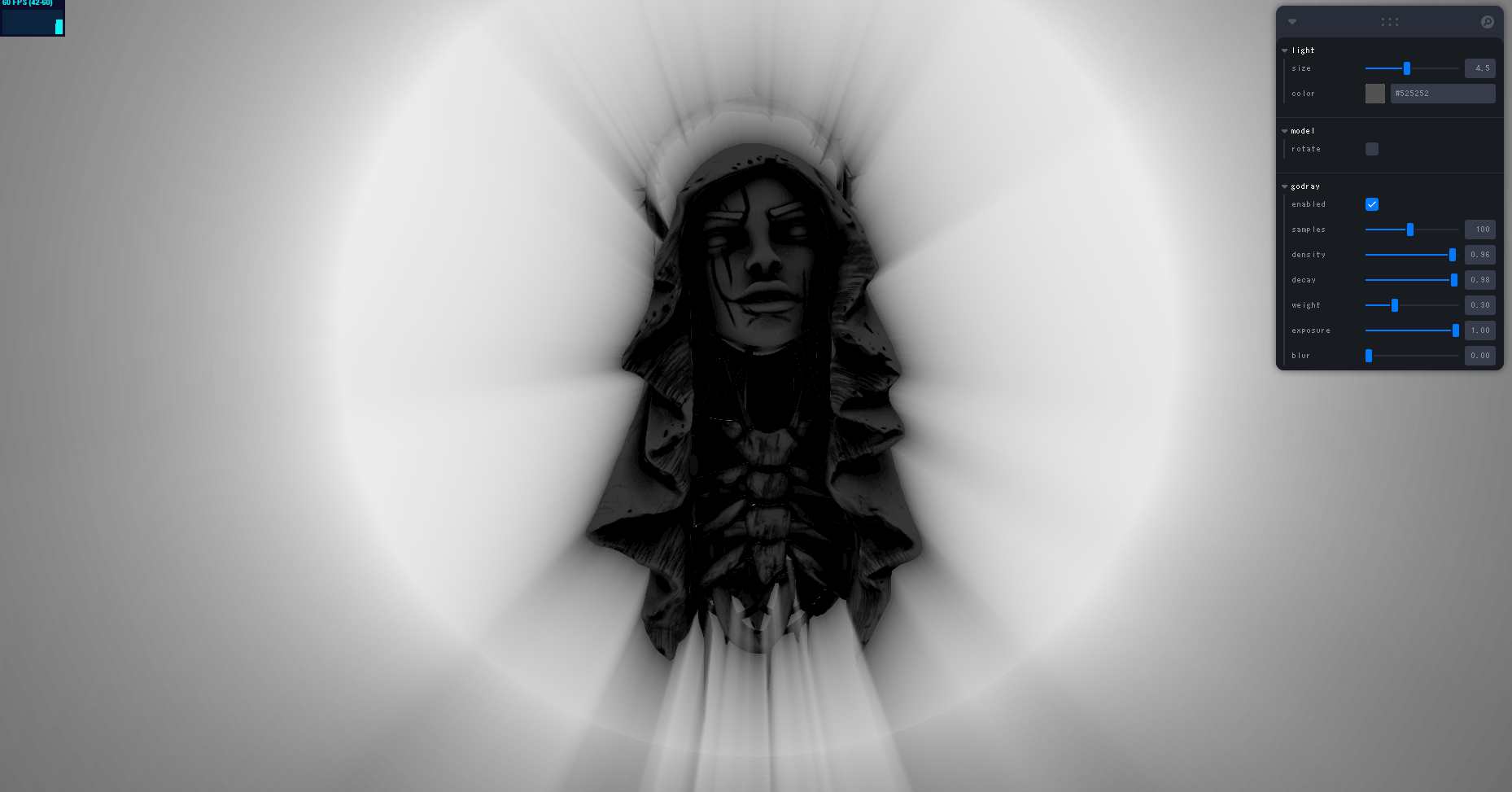 GitHub - nemutas/r3f-godrays-effect