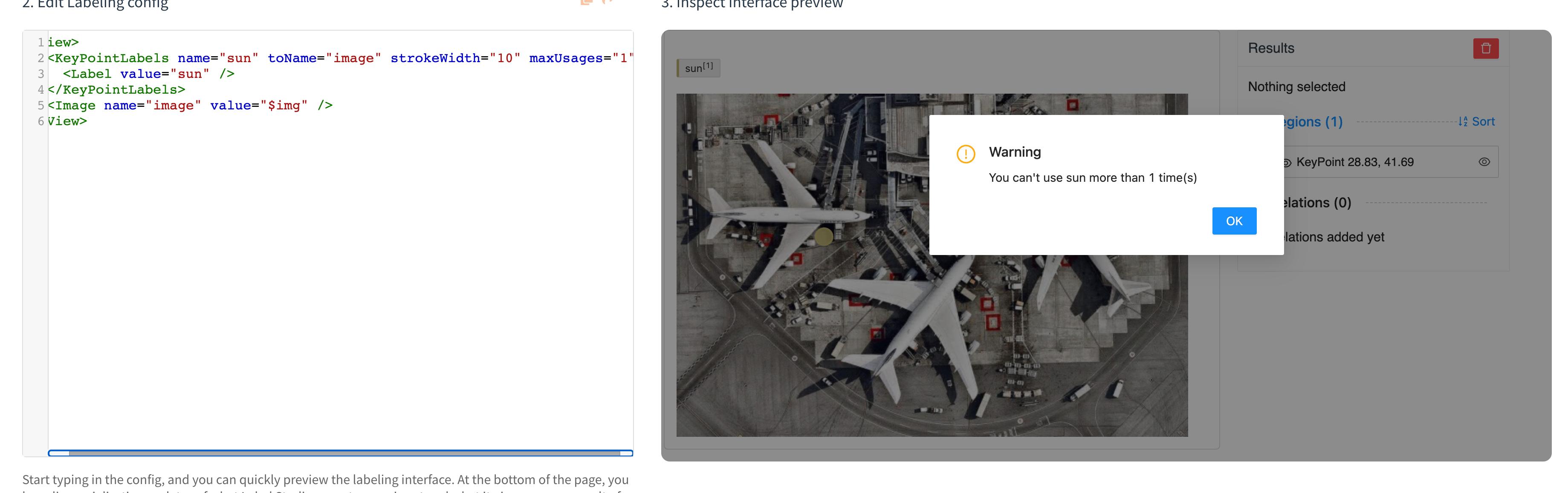 KeyPointLabels maxUsages doesn't work · Issue #3143 · HumanSignal/label-studio · GitHub
