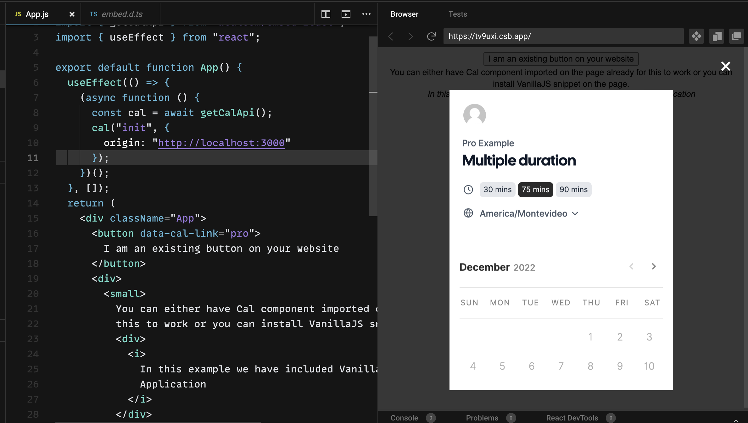 [cal 633] Embed Call Duration Is Not Set To The Default · Issue 6127 · Calcom · Github